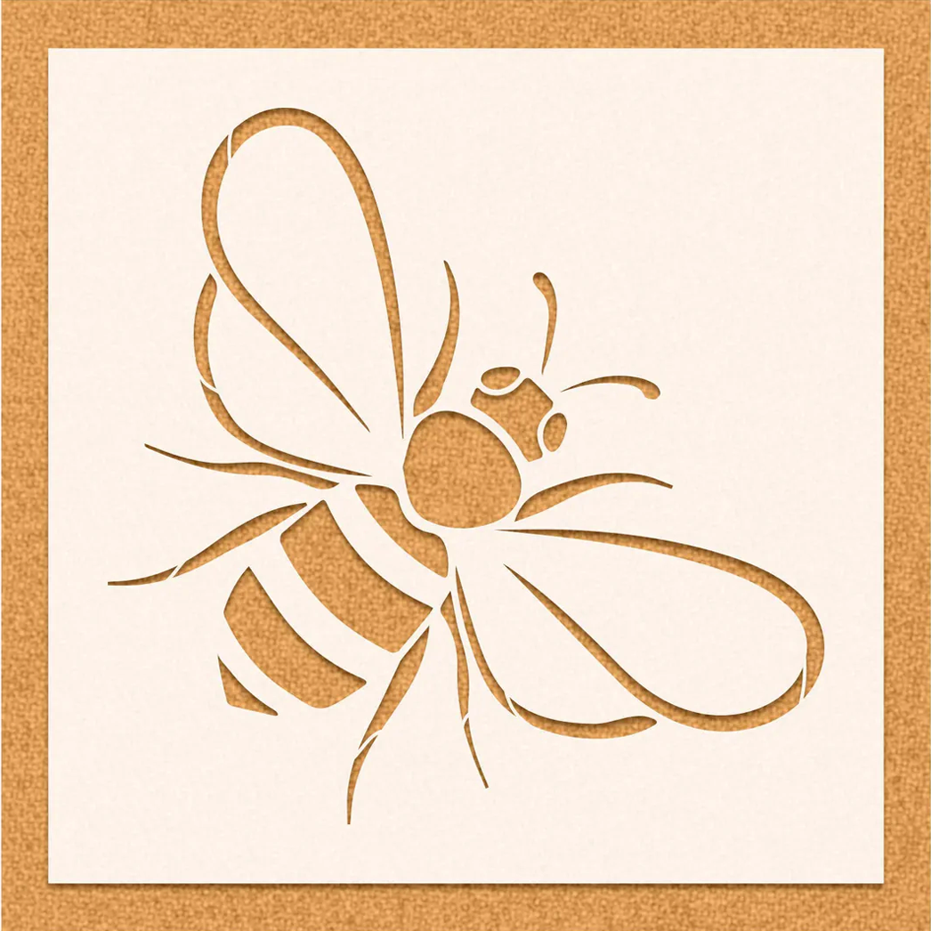 Honey Bee Stencil - Laser Cut This