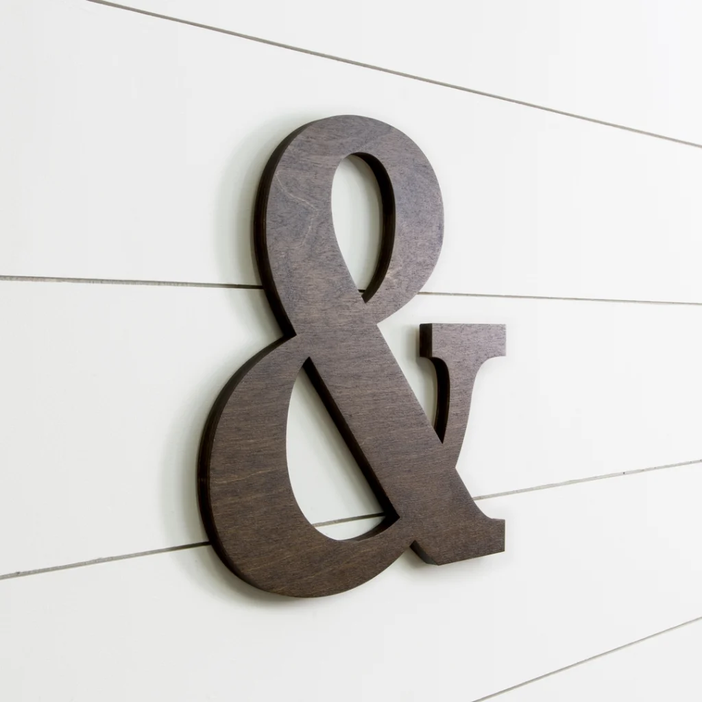 Stain Wood Letters - Laser Cut This